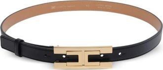 Elisabetta Franchi Femme, Accessoires, Noir, Taille: L Logo Belt