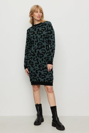 recolution Recolution Damen vegan Strickkleid Amaranthus Leo Dunkelgr&uuml;n
