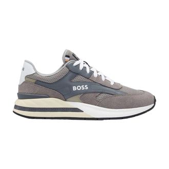 HUGO BOSS Kurt Sneaker f&uuml;r Herren, Leder (Grau)