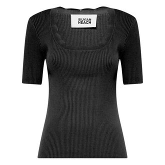 Silvian Heach Femme, Pulls, Noir, Taille: 40 FR Uldrik Knit Top