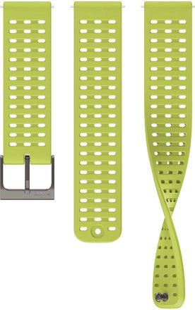 Suunto 22 ATH2 Silikon Armband Kompatibel Race, Vertical, 9 Peak Pro, 9 Peak, 5 Peak, Watch Strap Weiches Silikon Ersatzband 22mm Light Lime S+M