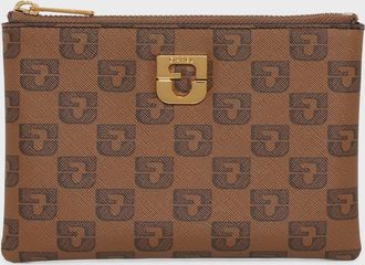 Gerard Darel Trousse en toile enduite monogramm&eacute;e - POCHETTE - Camel