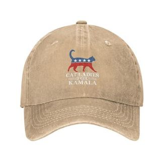 Generic Femmes &Agrave; Chats pour Kamala 2028 Homme Femme Casquette Trucker Anti UV Trucker Caps D&eacute;contract&eacute; Hip-Hop Cap pour Toutes Les Saisons Voyage Randonn&eacute;e