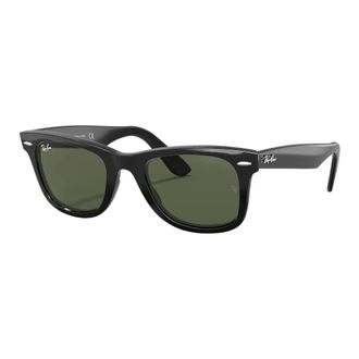 Ray-Ban unisex, Accessoires, Noir, Taille: 54 MM Lunettes de soleil noires classiques avec verres verts