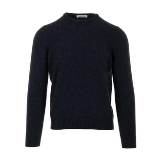 Gran Sasso Homme, Pulls, Bleu, Taille: XL Pull Bleu Paricollo &Eacute;l&eacute;gant
