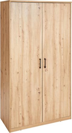Xora Dreht&uuml;renschrank, Eiche Artisan, Metall, 1 F&auml;cher, 106x194x54 cm, Typenauswahl, Beim&ouml;bel erh&auml;ltlich, Schlafzimmer, Kleiderschr&auml;nke, Dreht&uuml;renschr&auml;nke