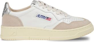 Autry Low-Top Sneaker - Medalist Low Silver Metallic Sneakers - Gr. 36 (EU) - in Weiß - für Damen
