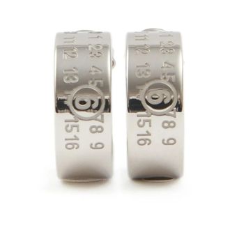 Maison Margiela Femme, Accessoires, Gris, Taille: ONE Size Boucles dOreilles en Argent avec Motif de Num&eacute;ros