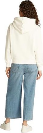 Tommy Hilfiger Sweat &agrave; Capuche Femme Regular Fit en Coton, Beige (Calico), L