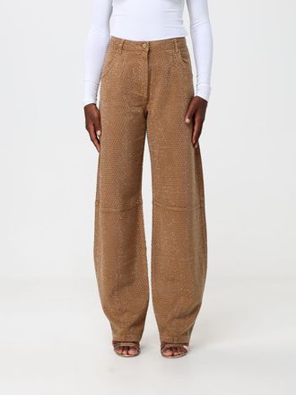 Elisabetta Franchi High-Waist Baggy Jeans aus Denim mit Strass und Stickerei