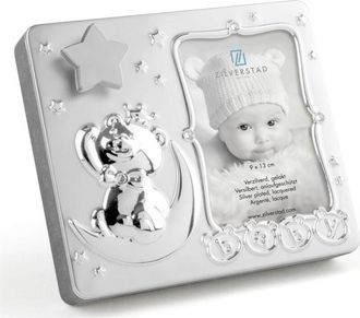 Zilverstad Kinderfotorahmen für Kinderzimmer, Silber, stehend, mit Gravur, 9x13 Größe: 56x184x160 mm und 9x13 cm Artikelnummer: ZV8077231