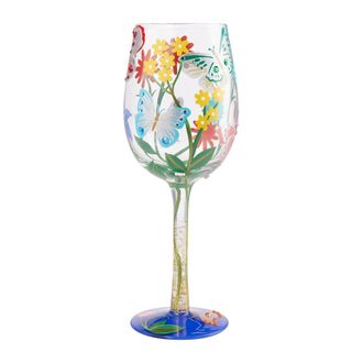 Enesco Lolita Bejeweled Butterfly Wine Glass