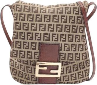 Fendi Pre-owned Vintage Canvas Crossbody Bag - Femme - Pre-owned - Beige - Taille: ONE Size