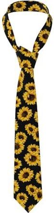 Generic Cravate Pour Hommes Motif Tournesol Jaune Classique Tie Tendance Cravate Pour F&ecirc;te Travail &Eacute;v&eacute;nements