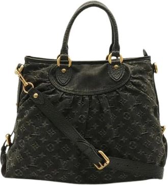 Louis Vuitton Sac bandouli&egrave;re en jean Pre-owned - Femme - Pre-owned - Noir - Taille: ONE Size
