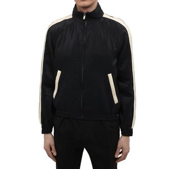 Saint Laurent Mens Black Polyamide Bomber Clothing