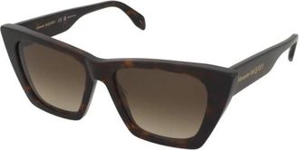 Alexander McQueen Sonnenbrille - - Accessories - unisex - Braun - 54 MM