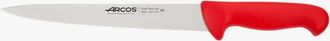 Arcos Tranchiermesser Edelstahl NITRUM 190 mm - Perfekt f&uuml;r Fleisch - Roter Polypropylen-Griff - Serie 2900