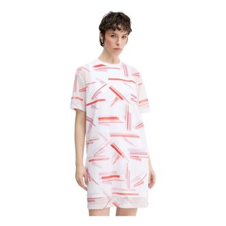 Karl Lagerfeld Robe Courte Droite - Femme - Robes - Blanc - Taille: 36 FR
