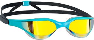Mad Wave Razor Rainbow Schwimmbrille, Azurblau/Schwarz, Uni-Size