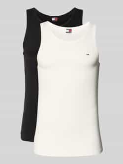 Tommy Jeans Slim Fit Tank Top aus reiner Baumwolle im 2er-Pack