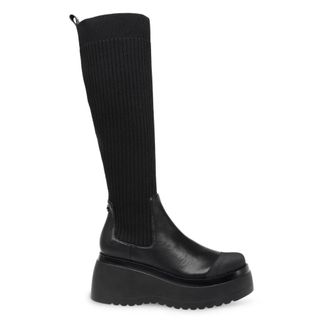 Steve Madden Femme, Chaussures, Noir, Taille: 40 EU Stivali Profilo Alto