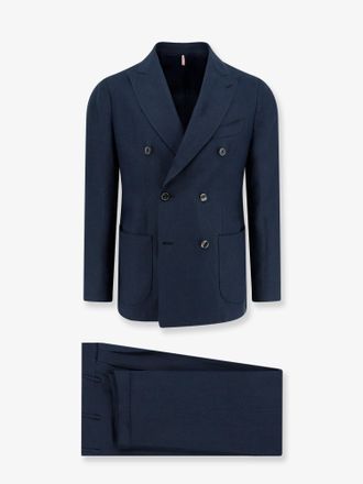 Nugnes Double-breasted linen suit - NUGNES 1920 - gender_Man