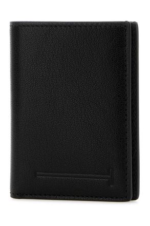 Tom Ford Mens Black Leather Wallet Portafogli