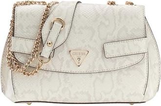 Guess sac &agrave; &eacute;paule bandouli&egrave;re Serenova Convertible Xbody Flap Bag Cream White/Multi &eacute;cru