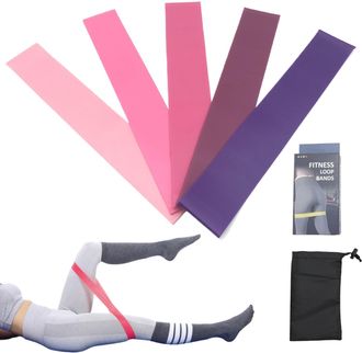 Generic Gummib&auml;nder f&uuml;r Widerstands&uuml;bungen | Elastische B&auml;nder f&uuml;r Fitness Stretch,Tragbare Streifen f&uuml;r Training Beine Arme R&uuml;cken Oberschenkel Pilates