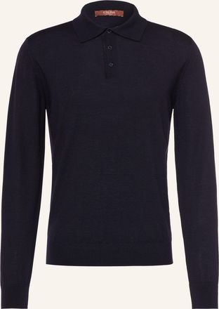 Cruna Cruna Strick-Poloshirt blau