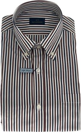 Paul & Shark Homme, Chemises, Multicolore, Taille: XL Chemise Popeline Coton Boutonn&eacute;e