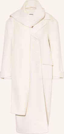 Sandro Sandro Cabanmantel Mit Abnehmbarem Schal weiss