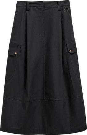 Barbour Carly Midi Rock - - Skirts - Damen - Schwarzk - L