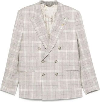 Etro Homme, Vestes, Gris, Taille: XL Blazer Crois&eacute;