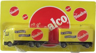 Truck Sinalco Nr.01 - Logo & Schriftzug - Graue Felgen - MB Actros - H&auml;ngerzug