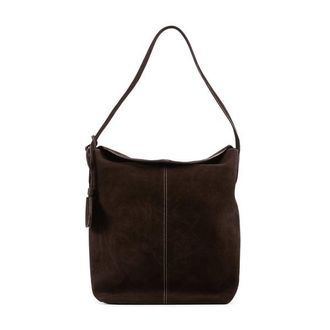 Flattered Sac bandouli&egrave;re Alda Grande en cuir daim