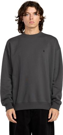 Volcom Herren Single Stone Pw Crew Fleece Sweatshirt, Asphaltschwarz, XL