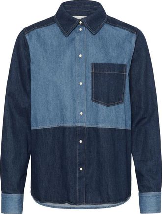 Part Two Femme, Blouses et Chemises, Bleu, Taille: 34 FR Chemise en denim