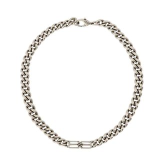 Balenciaga Ikonic Gourmet Halskette - Silber Metall - - Accessories - unisex - Grau - S