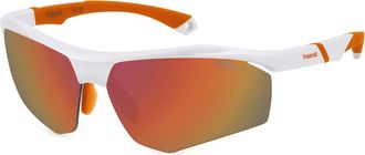 Polaroid SPORT Brille PLD 7055/S Gr&ouml;&szlig;e 68-10 mm Wei&szlig;/Eye size: 68 - Bridge size: 10