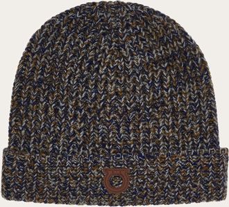 Ferragamo Herren M&uuml;tze mit Umschlag Blau