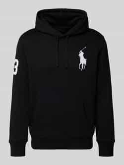 Polo Ralph Lauren Hoodie mit Logo-Stitching und K&auml;nguru-Tasche