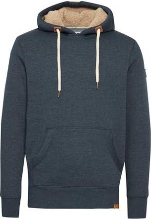 Solid TripHood Pile Sweat &Agrave; Capuche avec Peau De Mouton Pull Hoodie pour Homme, Taille:M, Couleur:INS BLU M (P8991)