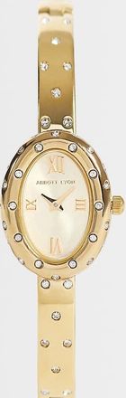 Abbott Lyon Montre ovale &agrave; pois - Dor&eacute;