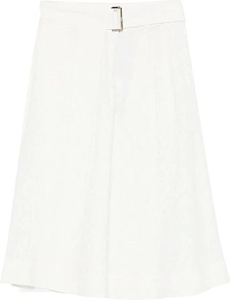 Herno Femme, Jupes, Blanc, Taille: 40 FR Jupe en coton croustillant