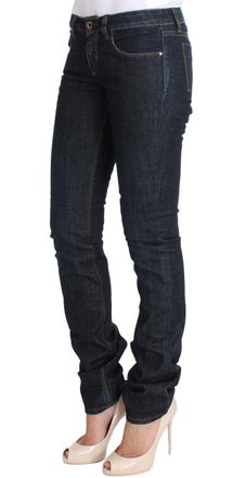Costume National Womens Blue Cotton Stretch Slim Fit Jeans Clothing