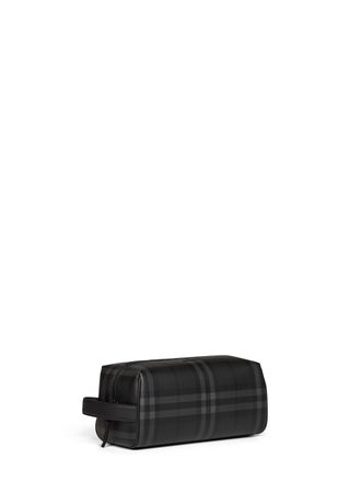 Burberry Mens Travel Case City Check Black Polyurethane Wallets & Cardholders