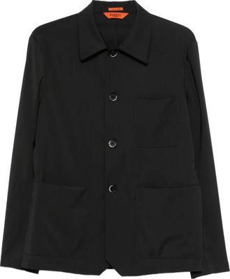 Barena button-down overshirt - Schwarz