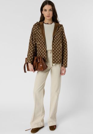 Gerard Darel Parka courte &agrave; monogramme - JULINE - Caramel